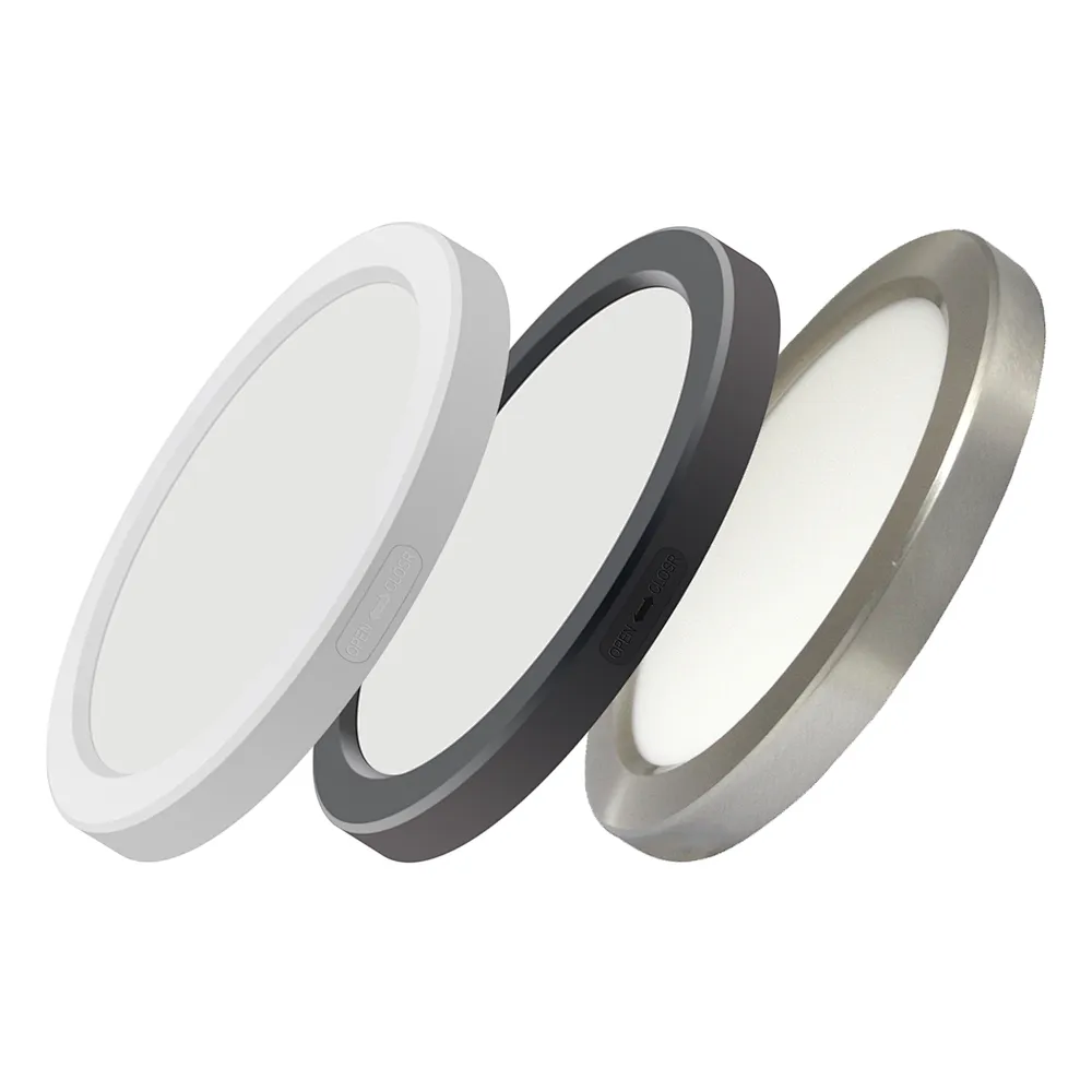 White Black Slim Surface Mount Round LED Panel Light,bedroom ceiling ...